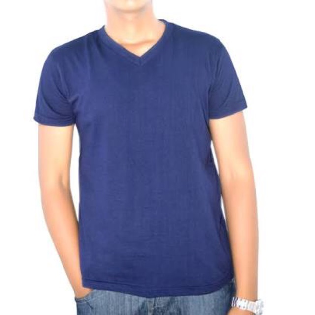 Original Blue Corner V neck tee (colored) | Shopee Philippines