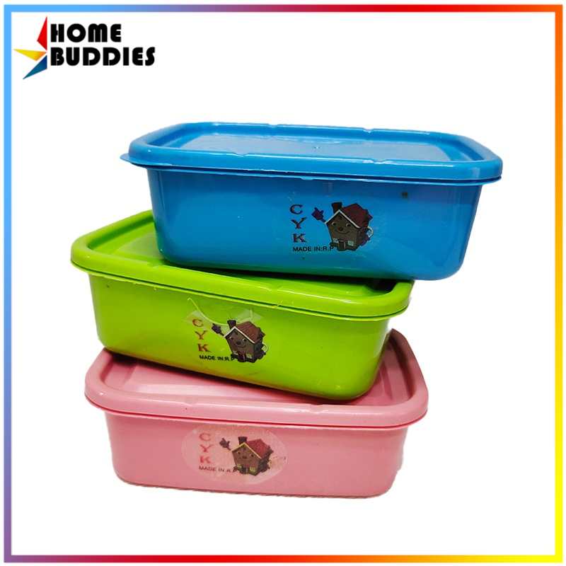 CYK606 Lunch Box Color Plastic lunch box food storage keeper | Shopee ...