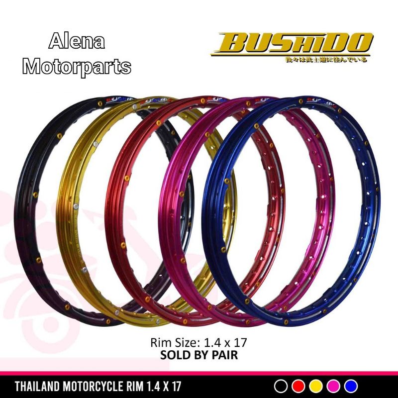 Bushido Rim Made in Thailand Rim 17 (2pcs) | Shopee Philippines