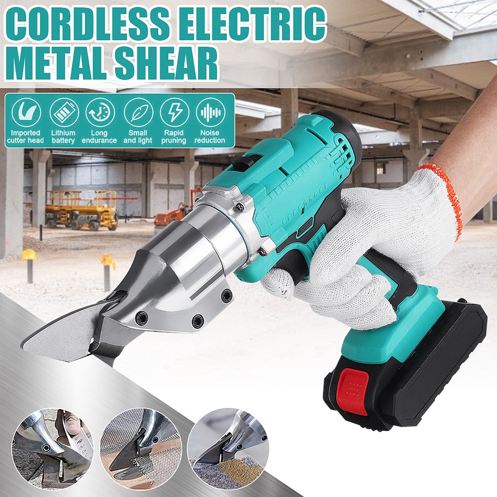 Cordless Electric Scissors Portable Steel Plate Metal Cutting Tools ...