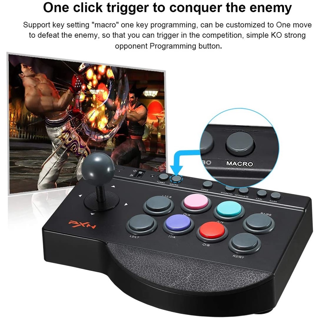 Joystick PC PS4 Controller for PS3/Xbox One/Switch Arcade Fighting Game ...