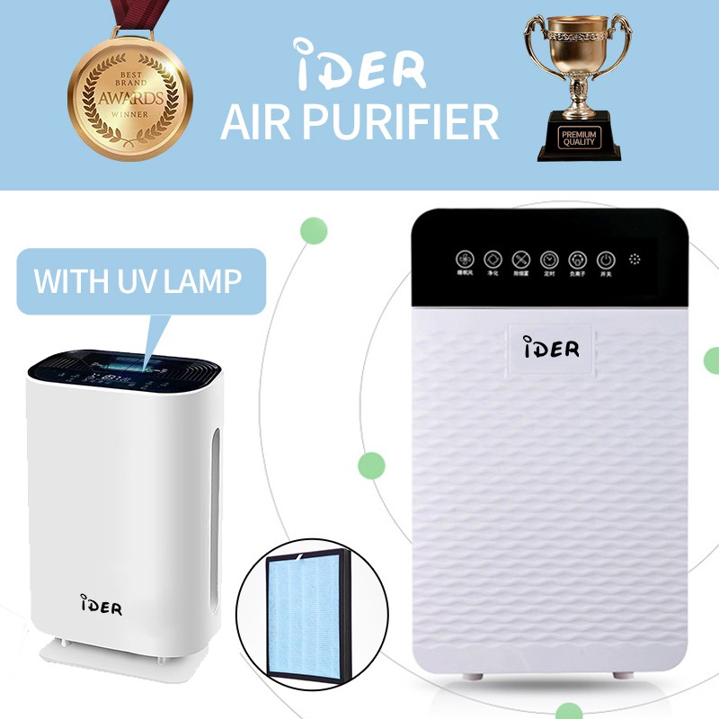 Air Purifier ider True Filter Remove Sterilizer Ozone Formaldehyde cleaning Large Ionizer PM2.5 Shopee Philippines