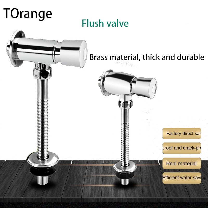 All Copper Urinal Hand Pressure Rinse Valve Accessories Men's Toilet ...