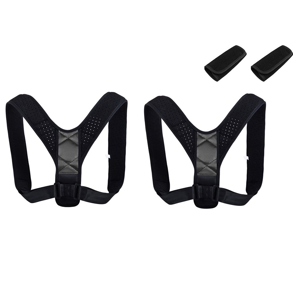Adjustable Back Posture Corrector Invisible Women Men Belt Shoulder ...