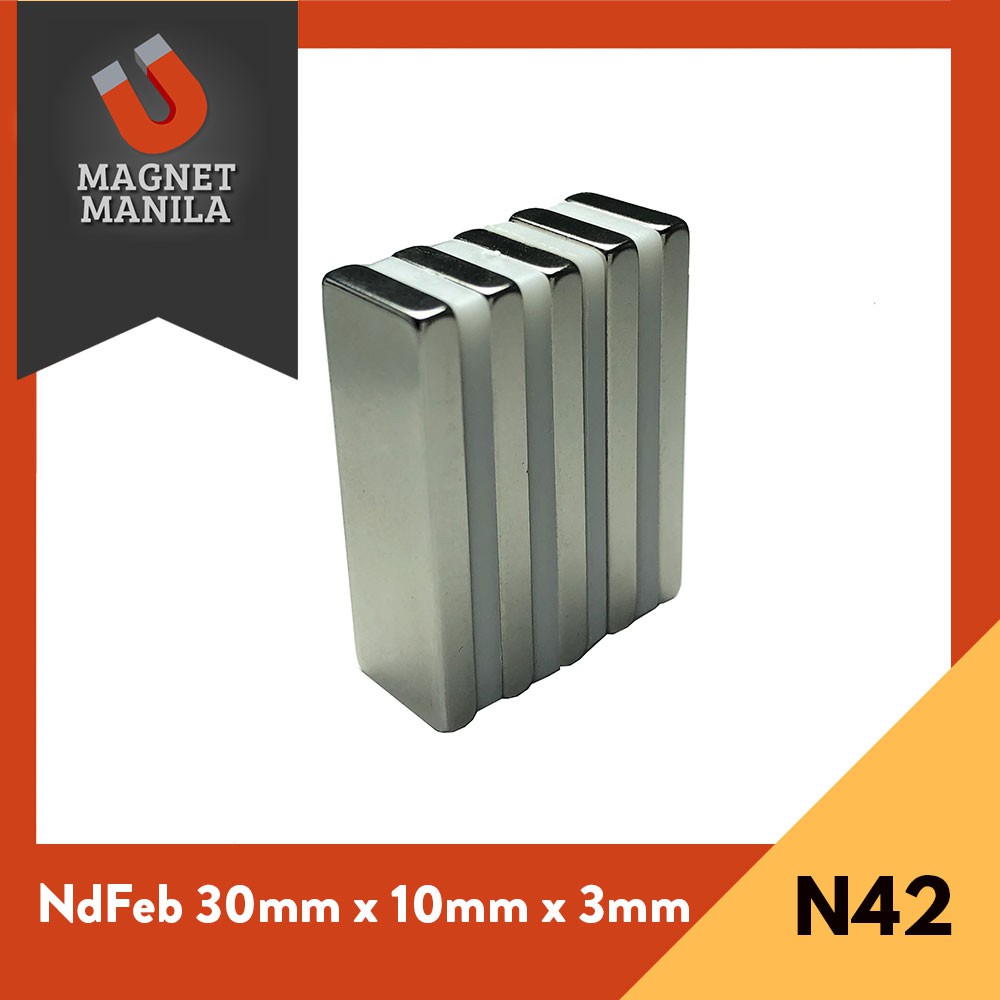 Magnet Manila 30mm 10mm 3mm N42 Strong Neodymium S | Shopee Philippines
