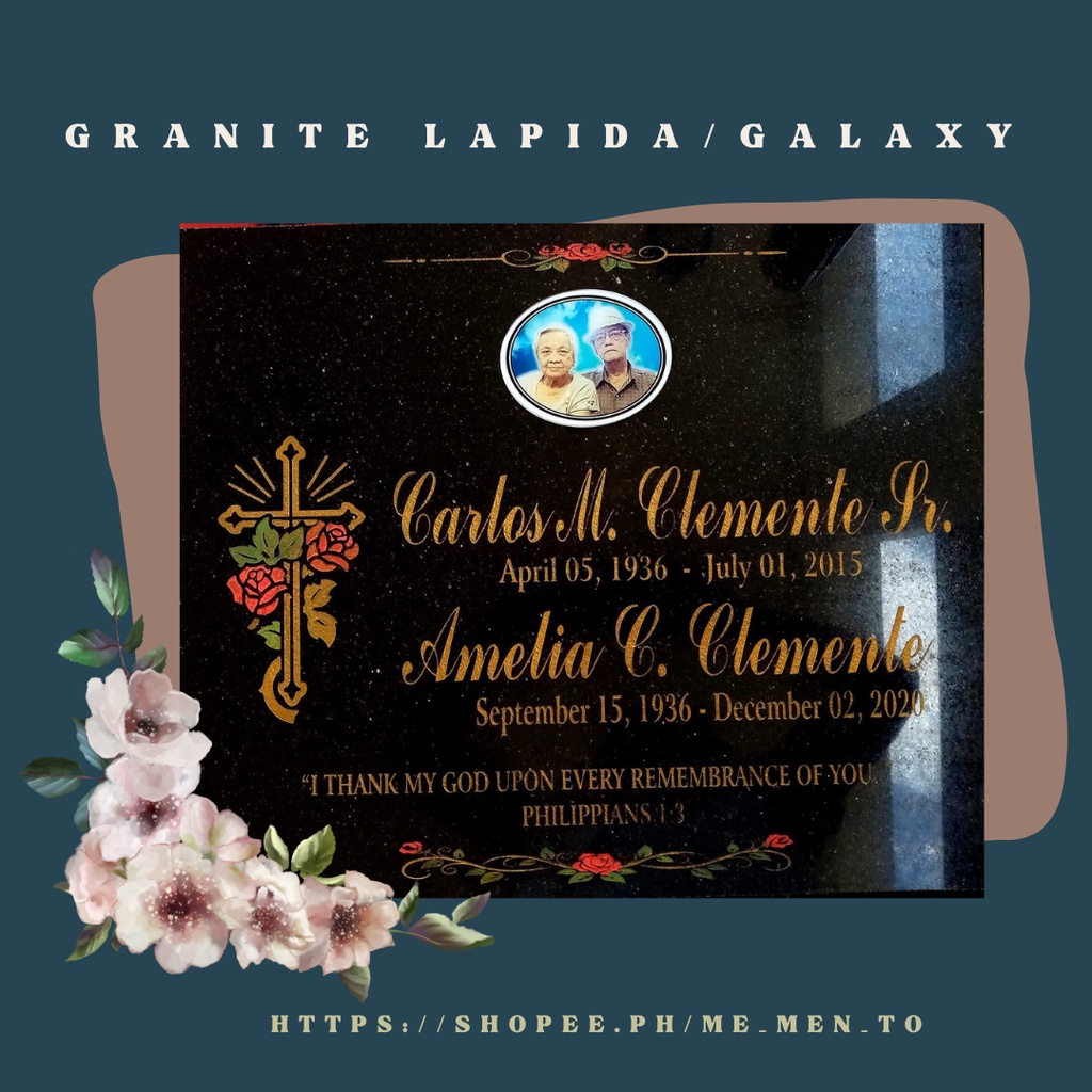 Lapida 2/ Galaxy Granite Natural Slab/Tombstone/ Memorial Stone ...