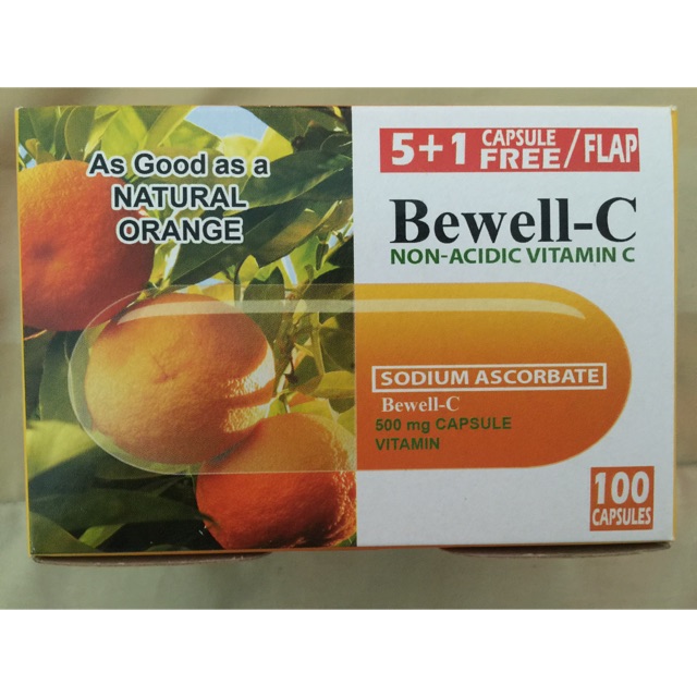Sodium Ascorbate | Bewell - C 500mg capsule, 100pcs + 20pcs free ...