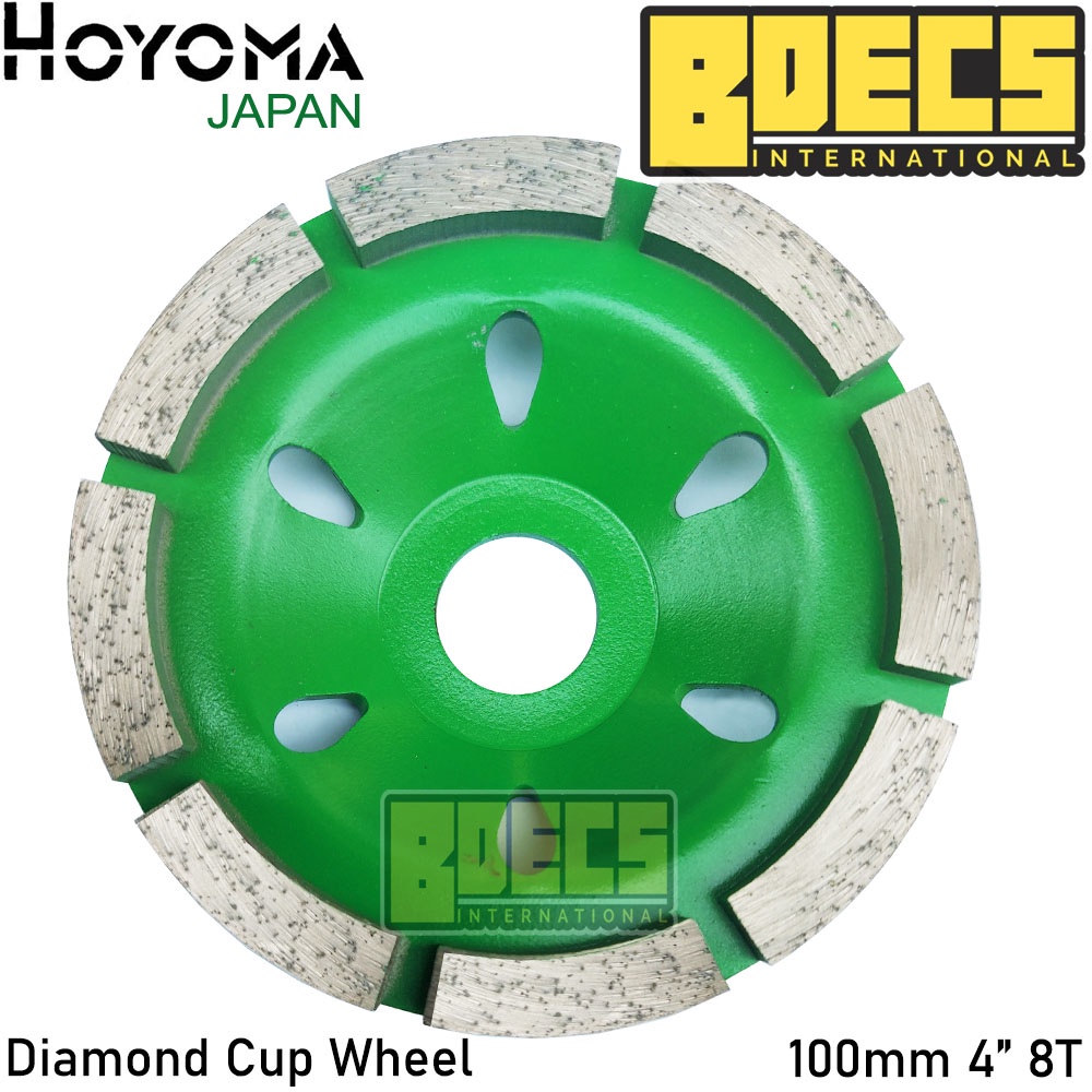 Hoyoma Japan Diamond Cup Wheel Disc Heavy Duty 100mm 4" 8T High Quality ...