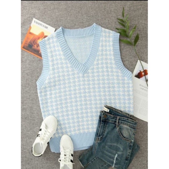 Jennie VEST KNIT / Latest Women's ROMPI / JENNIE ROMPI / KOREAN STYLE ...