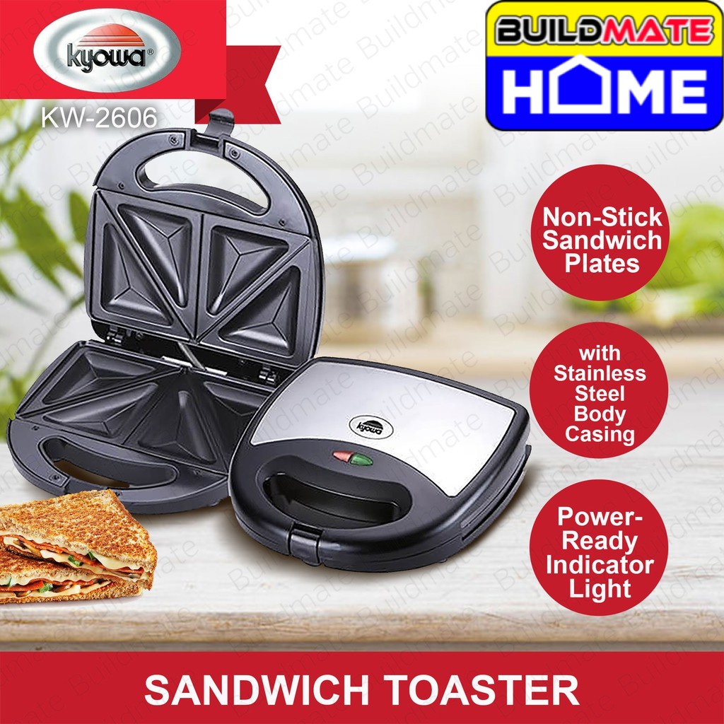 KYOWA Sandwich Toaster 750W KW2606 •BUILDMATE HOME• | Shopee Philippines