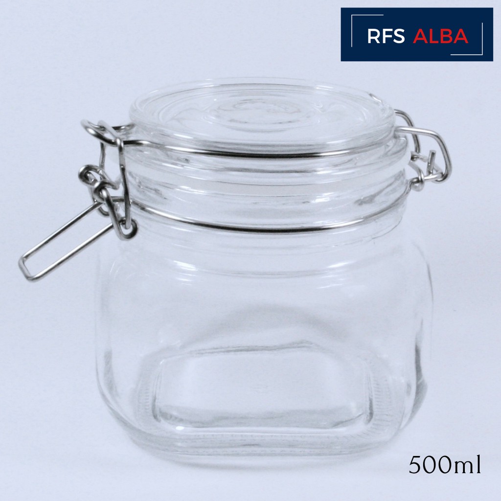 Square Airtight Glass Jar - 1Litre (High Quality) | Shopee Philippines