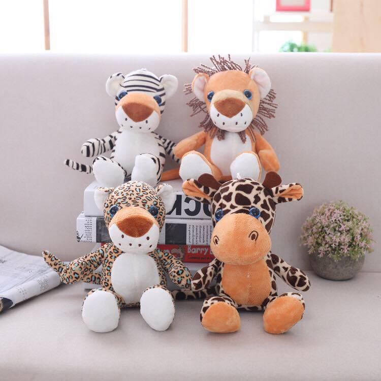Safari Animals Stuff Toy Plush Cute Stuffed Toy Animals 8 Inches ...