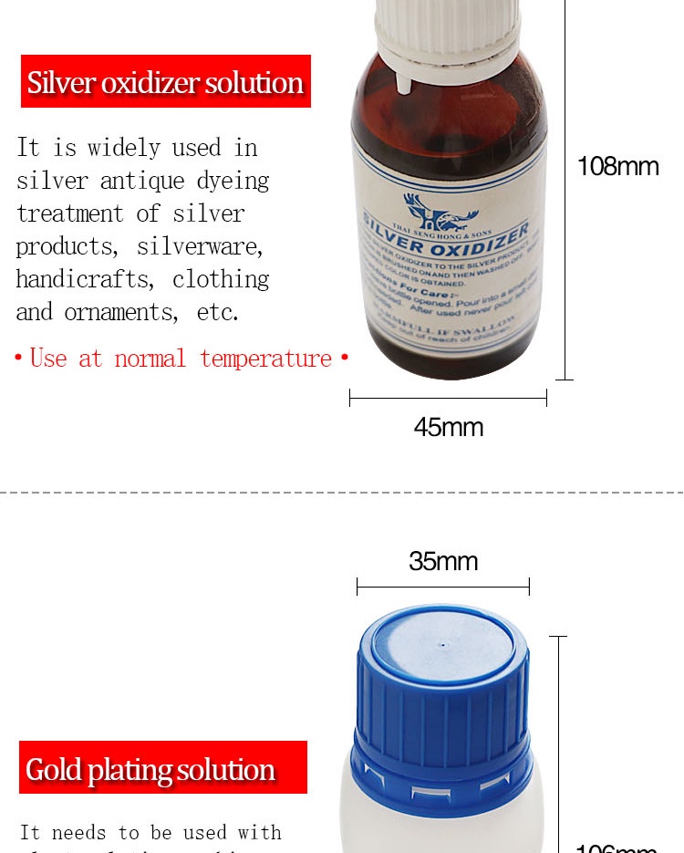 100ml Gold Plating Solution Silver Oxidizer Platinum Solution for Rose ...