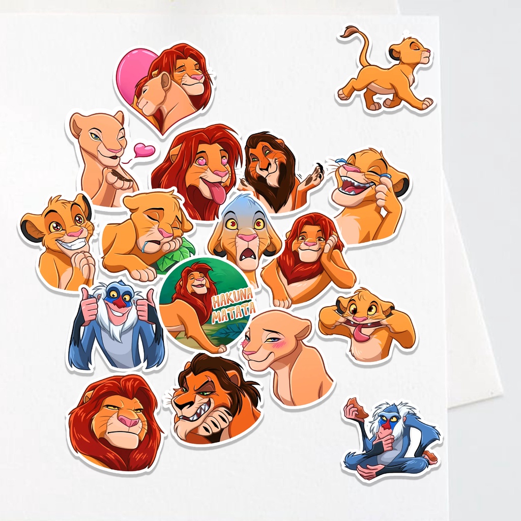 Lion King / Simba Aesthetics Sticker | Waterproof Tumblr Stickers for ...