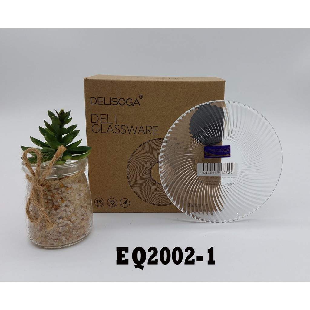 LG EQ2002-1 DELISOGA Small Glass Plate Mini Plate for Cake Glass Saucer ...