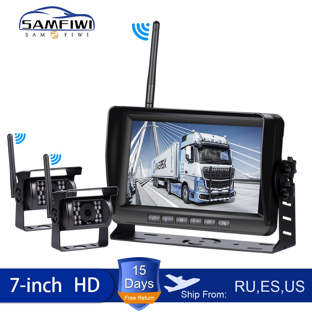 7 inch wireless car monitor screen reverse Vehicle monitors reversing ...