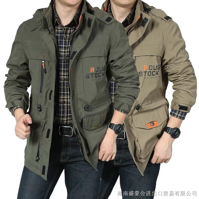 David Jeep Spring New Men s Multi-pocket Jackets Men s Tops Spring Men ...