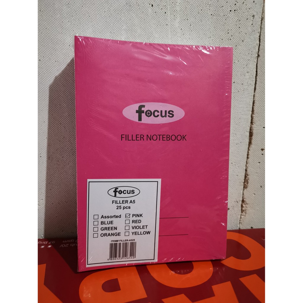 Focus Filler Notebook [A5] - 25 PCS / PACK | Shopee Philippines