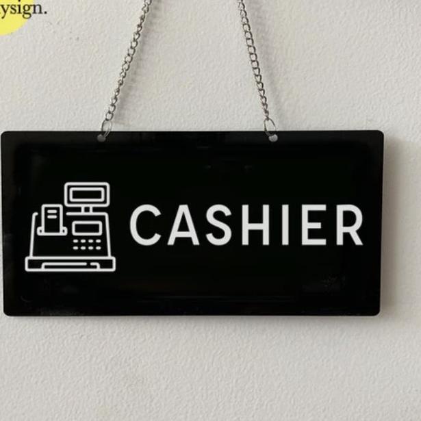 Sign BOARD Cashier | Signage CASHIER | Cashier SIGN Board | Shopee ...