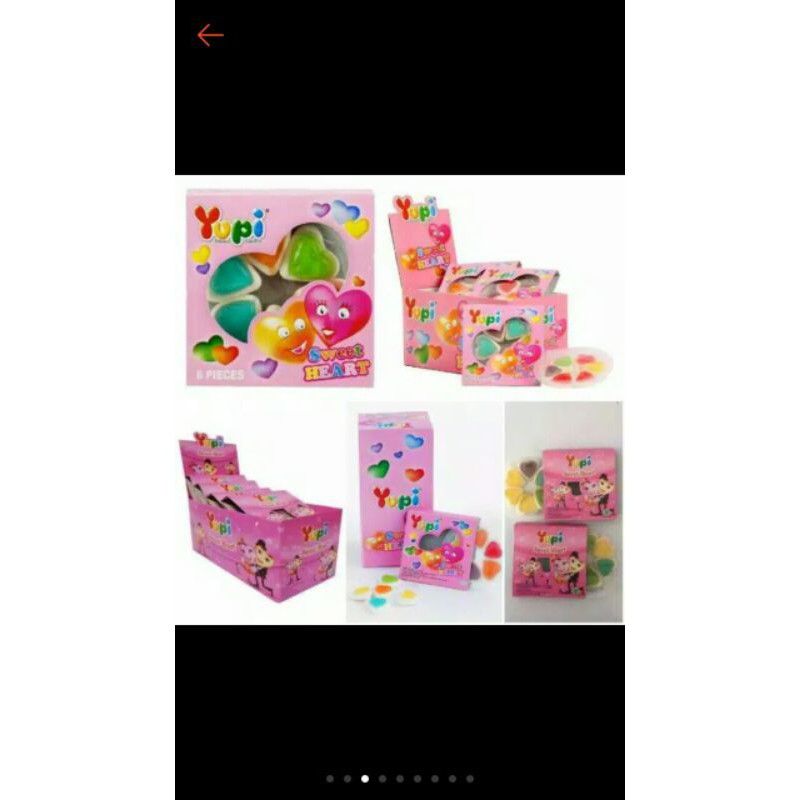 Yupi Box Contents 12 Pcs / Yupi Pizza / Yupi Sweet Heart / Yupi Fruit ...