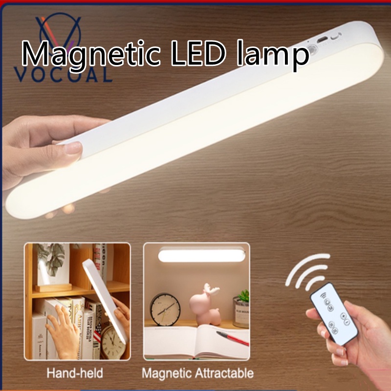 Hanging Magnetic LED Table Lamp Chargeable Stepless Dimming Desk Lamp ...