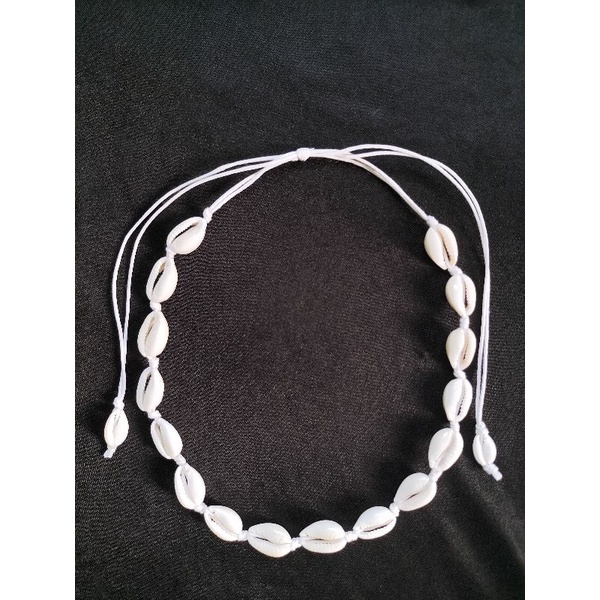 Adjustable bohemian cowrie shell seashell choker necklace beach ...