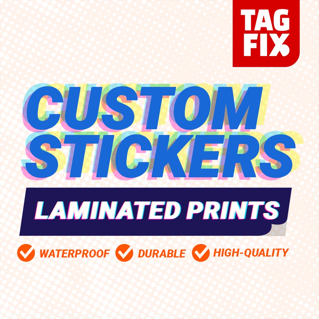 Custom Printed Stickers Waterproof, Laminated Glossy, and Matte Finsh ...