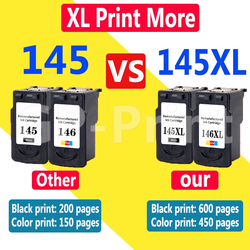 for Canon PG 145 PG 146 cartridge PG-145 PG-146 for MG2410 MG2510 ...