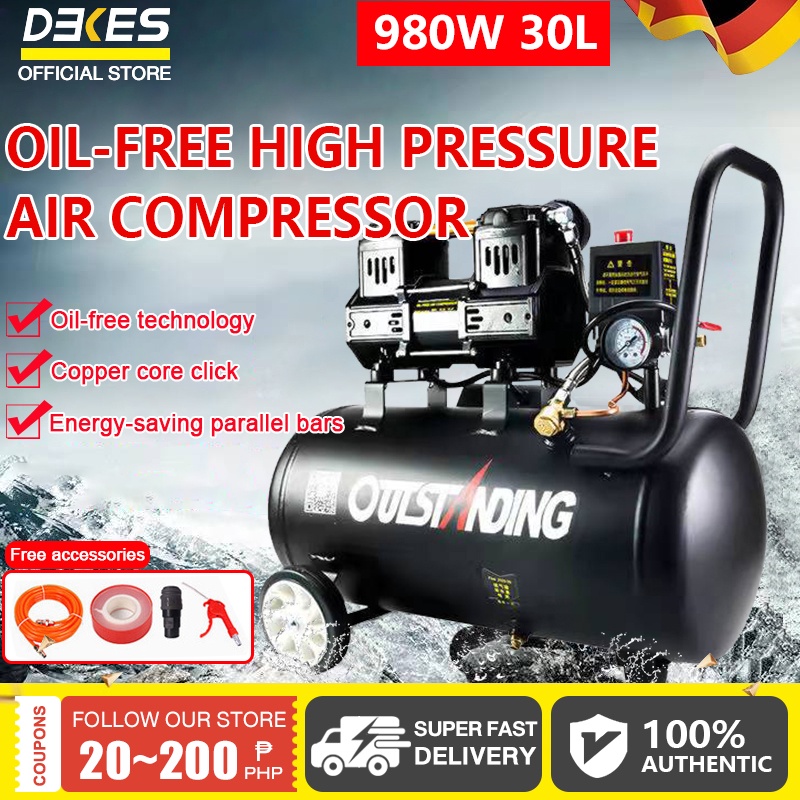 Air Tools Compressor Heavy duty Air compressor Steel Tank Silent Type ...