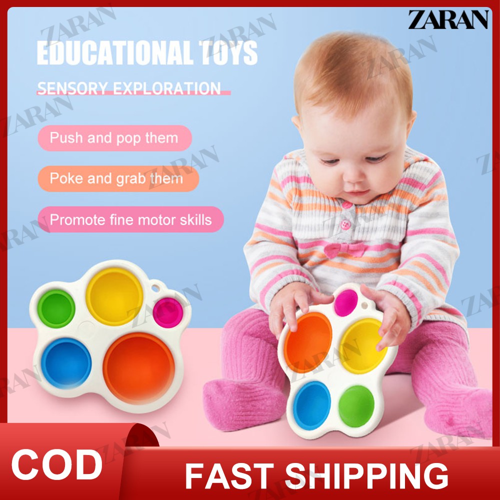Simpl Dimpl Baby Silicone Sensory Fat Brain Educational toddler Fidget ...