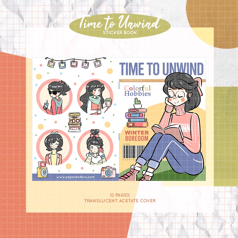 Time to Unwind PaperDollzCo Planner Sticker Book | CB004 | Shopee ...