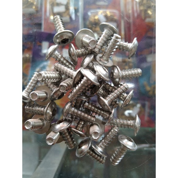 motorcycle flerings stainless bolt 5x15 1pcs | Shopee Philippines