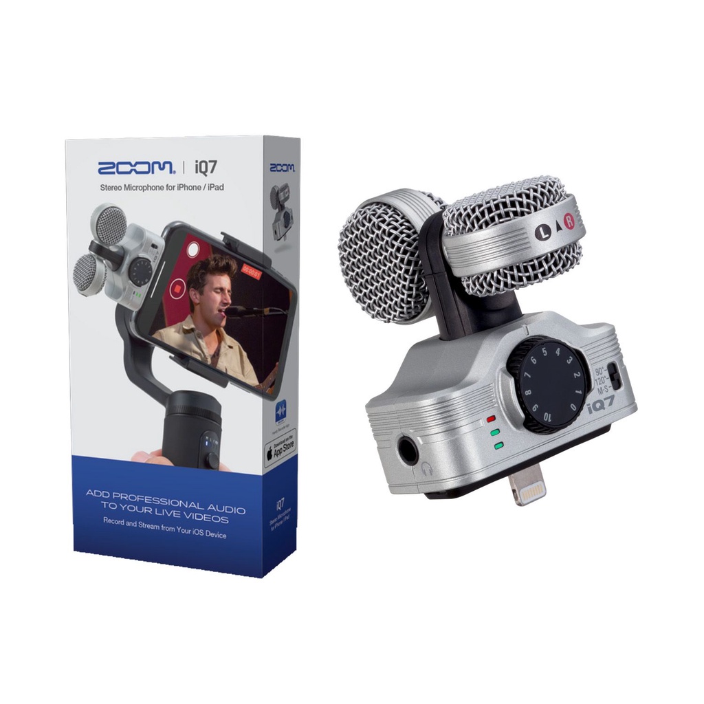 Zoom iQ7 Mid-Side Stereo Microphone for iPhone / iPad | Shopee Philippines