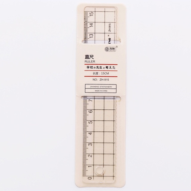 Simple Muji Style Ruler Transparent Plaid Acrylic Plastic Ruler ...
