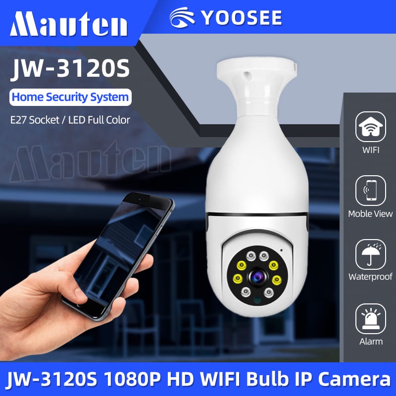 Mauten YOOSEE JW-3120S HD 1080P Smart WIFI E27 Camera Bulb IP Camera ...