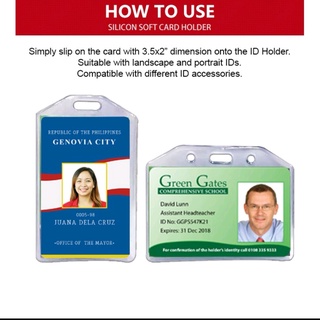 (50pcs) JINGTAI Jelly ID Case / ID Holder / ID Protector 54*90mm ...