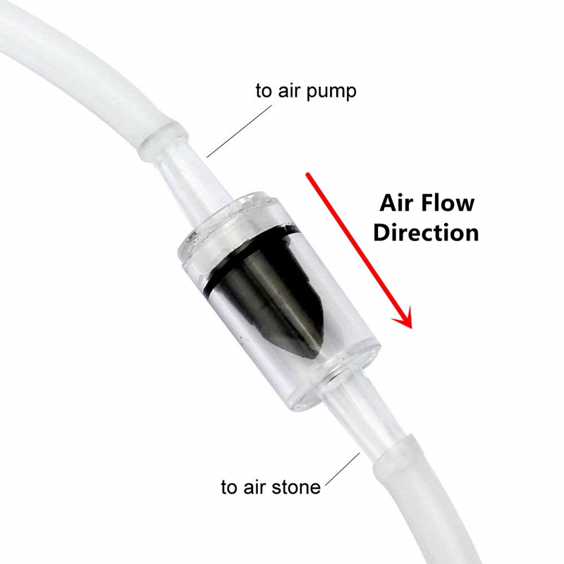 Aquarium Air Pump Fitting Air Tube Air Bubble Stones Non-return One-way ...