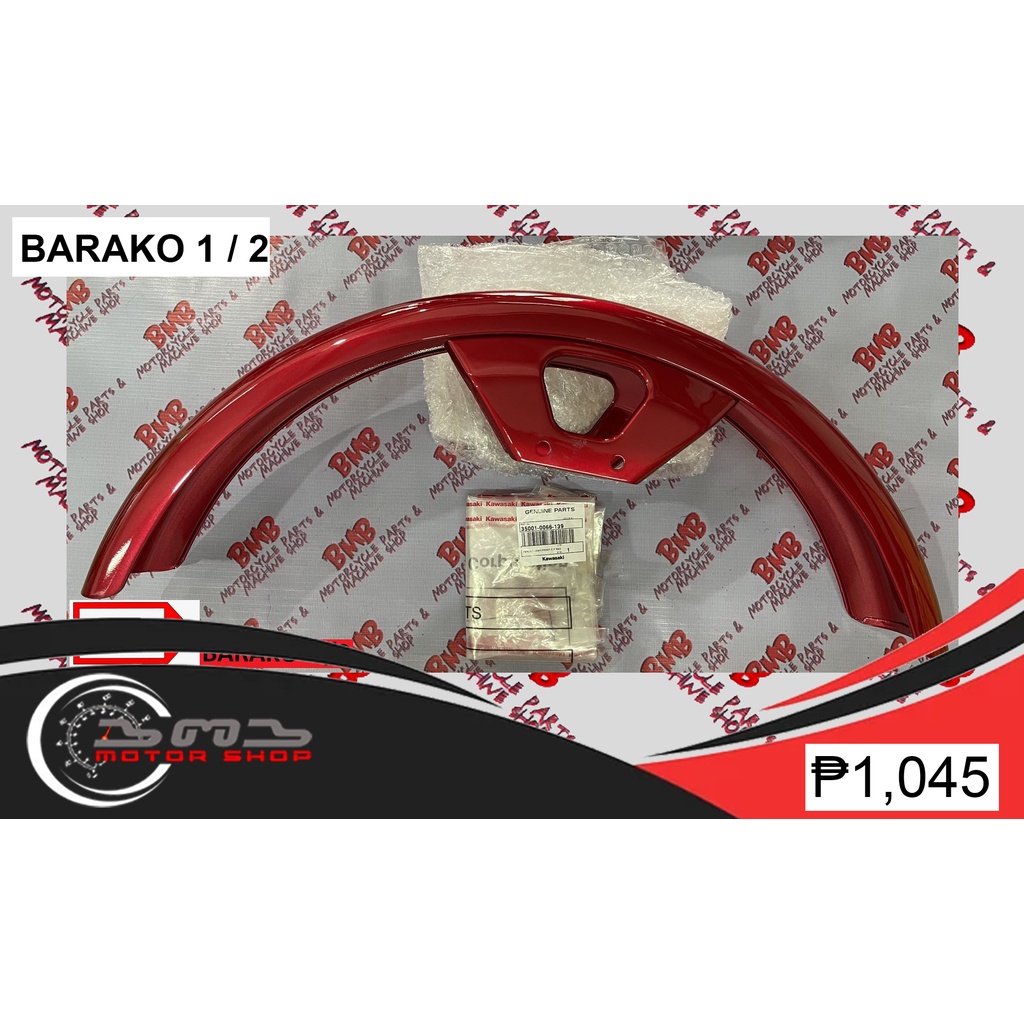 Front Fender Red Barako 1 and 2 35001-0066-139 v01.2025 | Shopee ...