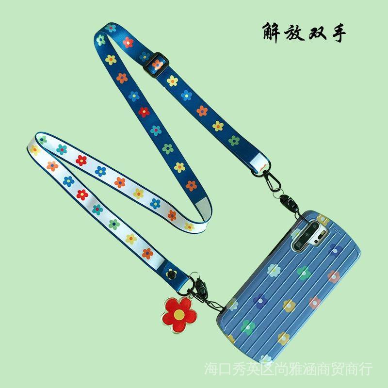 Cartoon Mobile Phone Strap Lanyard Wide Cross-Body Female Hanging Neck ...