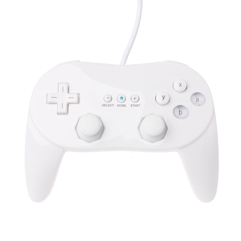 Classic Wired Game Controller Gaming Remote Pro Gamepad Control For Wii ...
