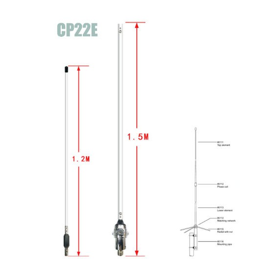 DIAMOND CP22 E VHF AERIAL ANTENNA (ORIGINAL) | Shopee Philippines