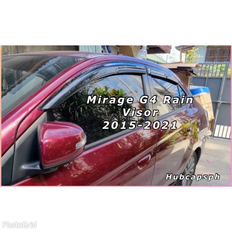Rain Visor Mitsubishi Mirage G4 Durable and Non Fading 2024 2014 2015 ...