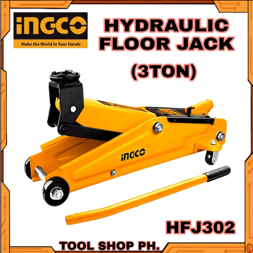 INGCO Hydraulic Floor Jack Stand 3 Ton (HFJ302) | Shopee Philippines