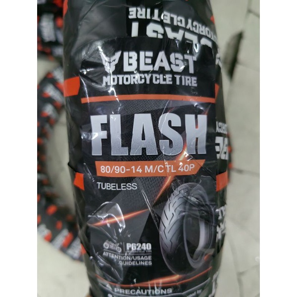 BEAST FLASH /6240 70/90/14 80/90/14 90/90/14(FREE SEALANT &PITO ...
