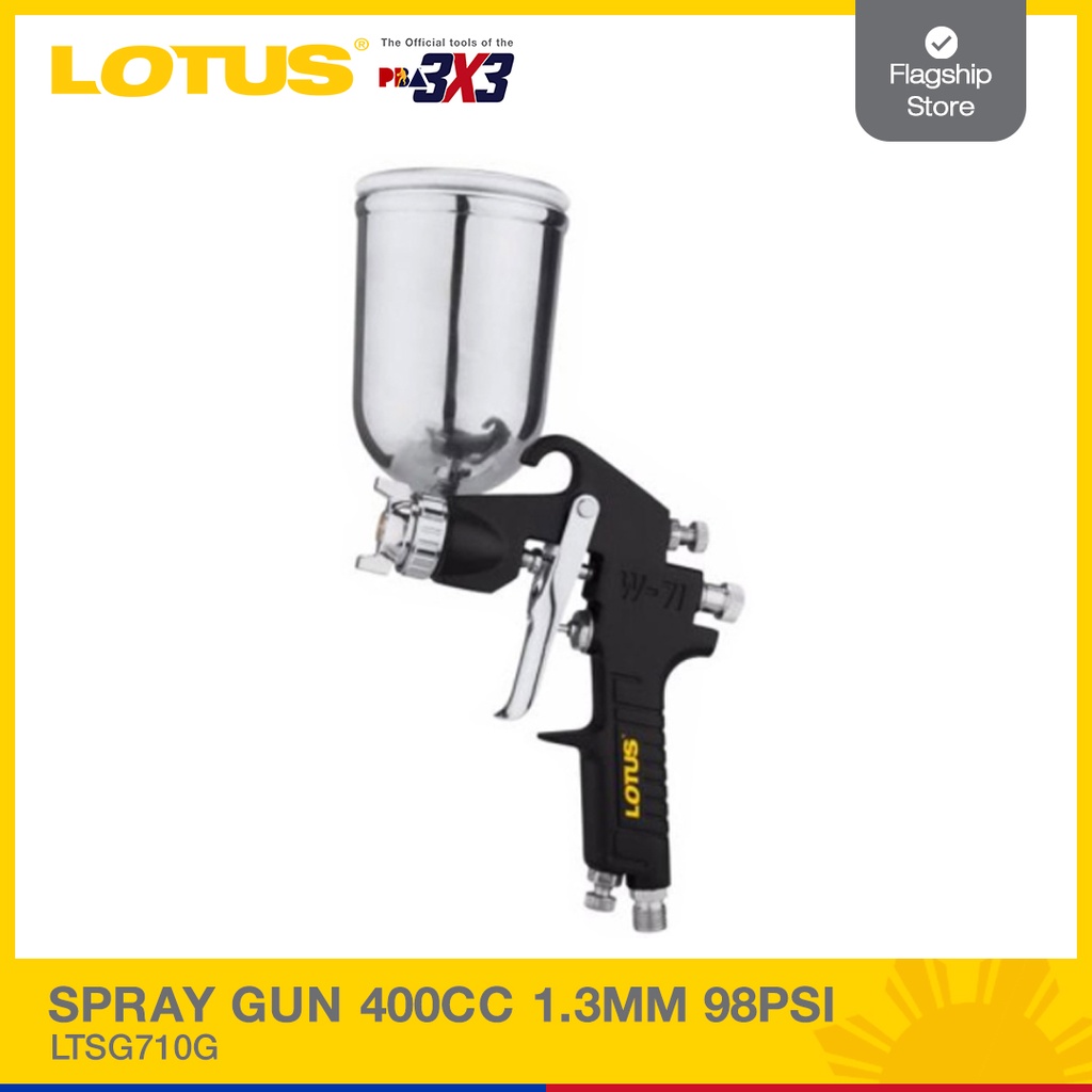 Lotus Spray Gun 400CC 1.3MM 98PSI LTSG710G - Lawn & Garden | Shopee ...