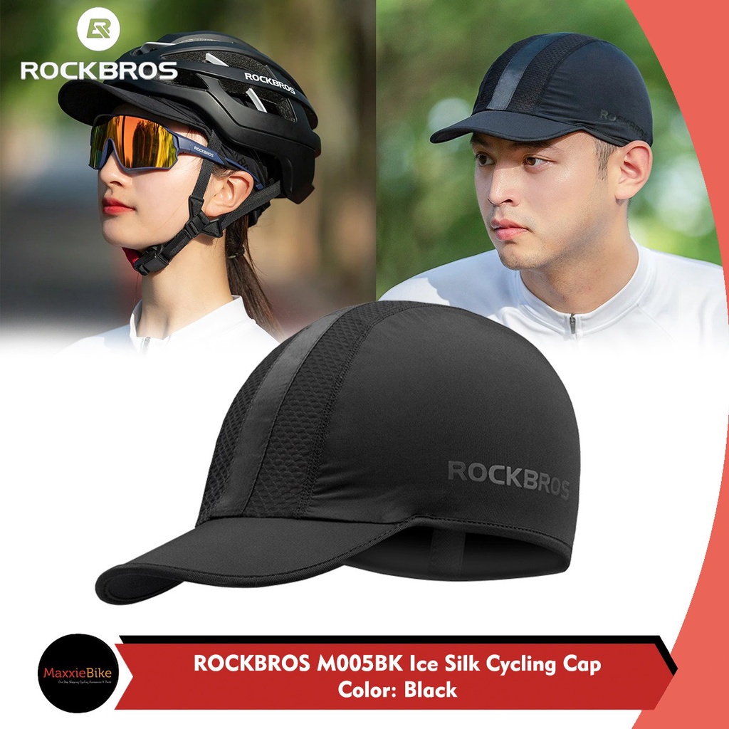 Rockbros M005BK Bicycle Cap Cycling Cap Bike Hat Ice Silk Breathable ...