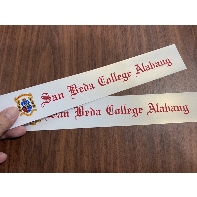 Brand New San Beda College Alabang Sticker Bar Long Custom waterproof ...