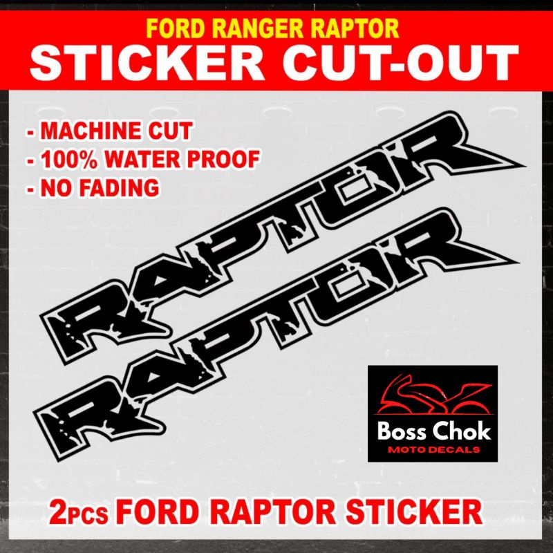 Ford RAPTOR Decal Sticker (2 pcs) Cut out 20 x 3 inches | Shopee ...