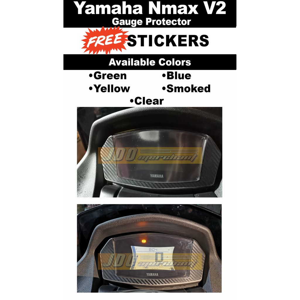 Nmax V2 Gauge Protector with free stickers | Shopee Philippines