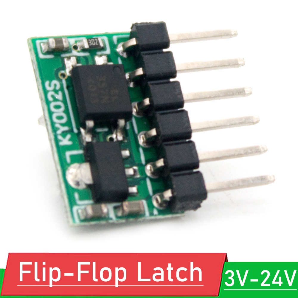DC 3-24V 5A Flip-Flop Latch Switch Module Bistable single button Switch ...